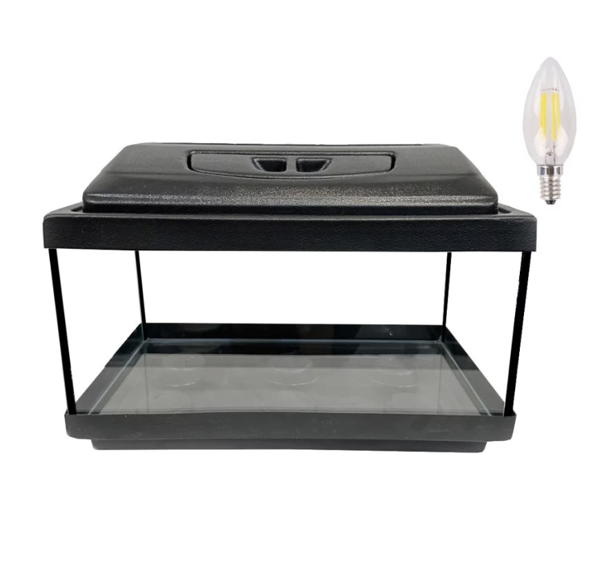 Аквариумный набор Zoocool Black 3 in 1 ЭКО прямоугольный (Крышка Миньон ...