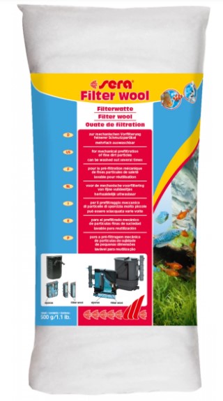 Синтетическая вата для фильтров Sera Filter Wool, 500 г (8466)