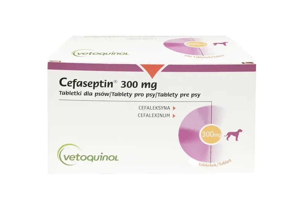 Купить Антибактераильный препарат для собак Vetoquinol Cefaseptin 300 ...