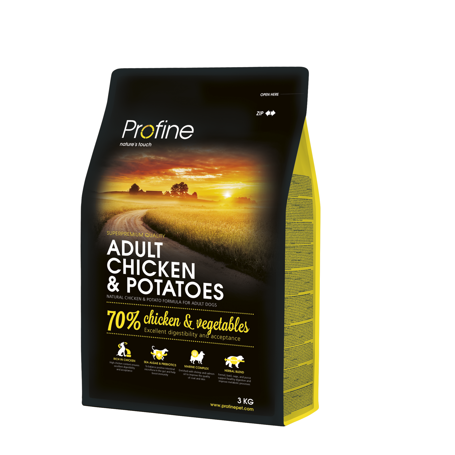 Сухой корм Profine Dog Adult Chicken & Potatoes для взрослых собак с ...