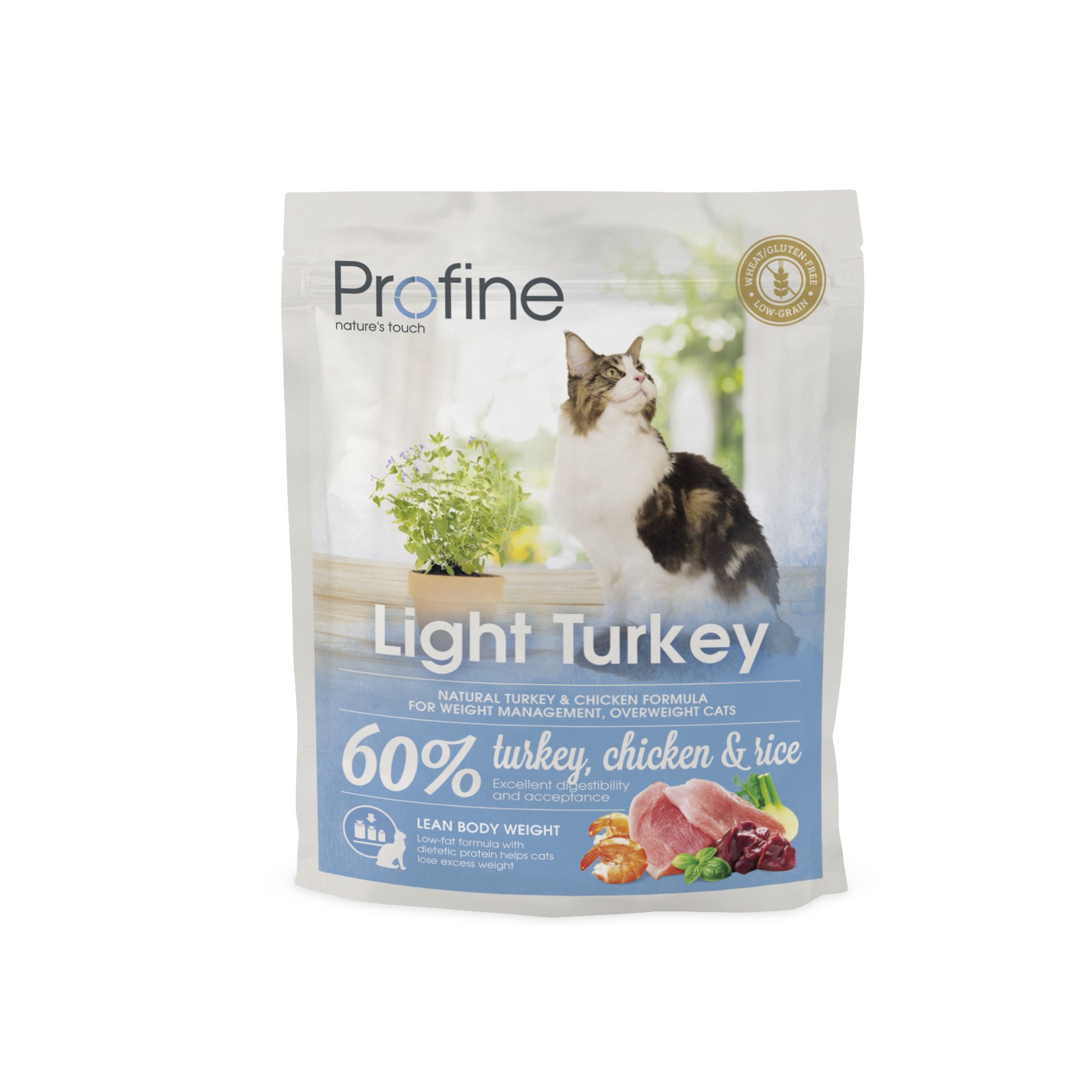 Сухой корм Profine Cat Light для котов с избыточным весом с индейкой ...
